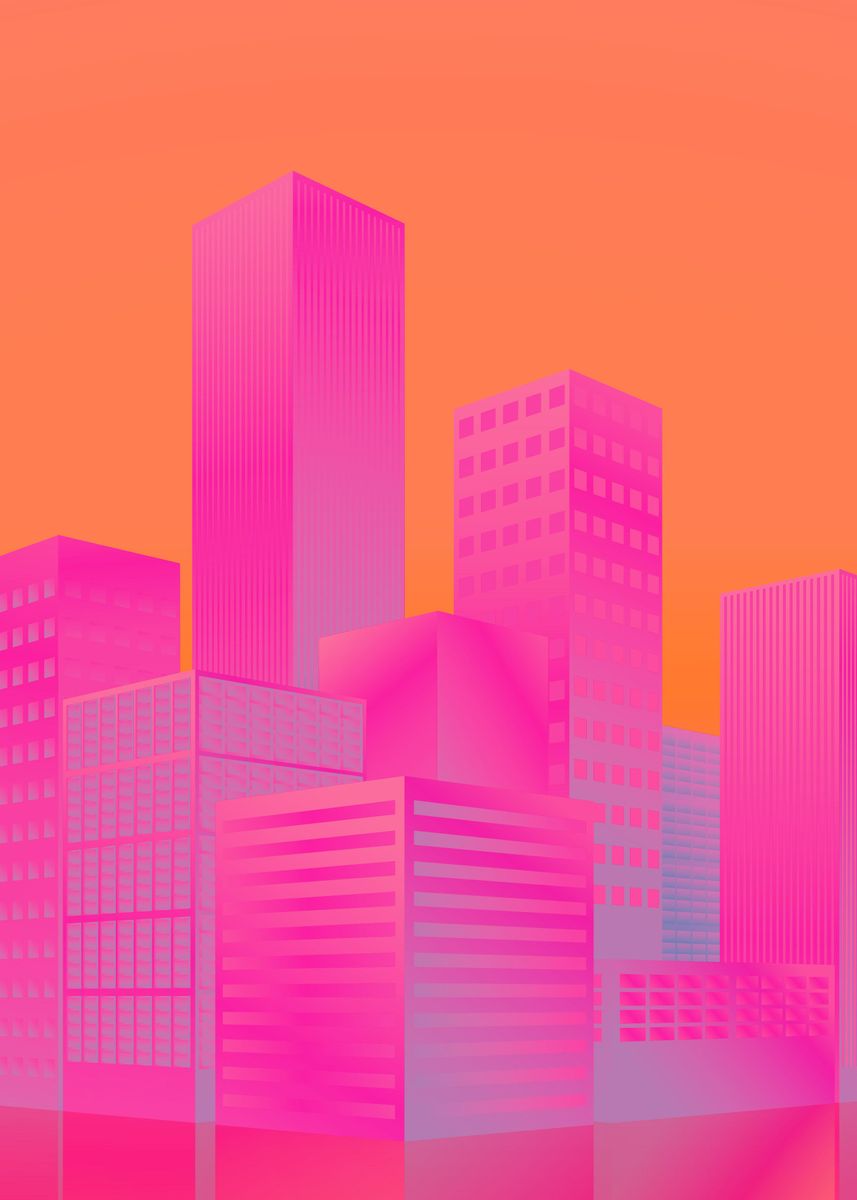 'Colorful Skyscraper' Poster, picture, metal print, paint by arymis100 ...