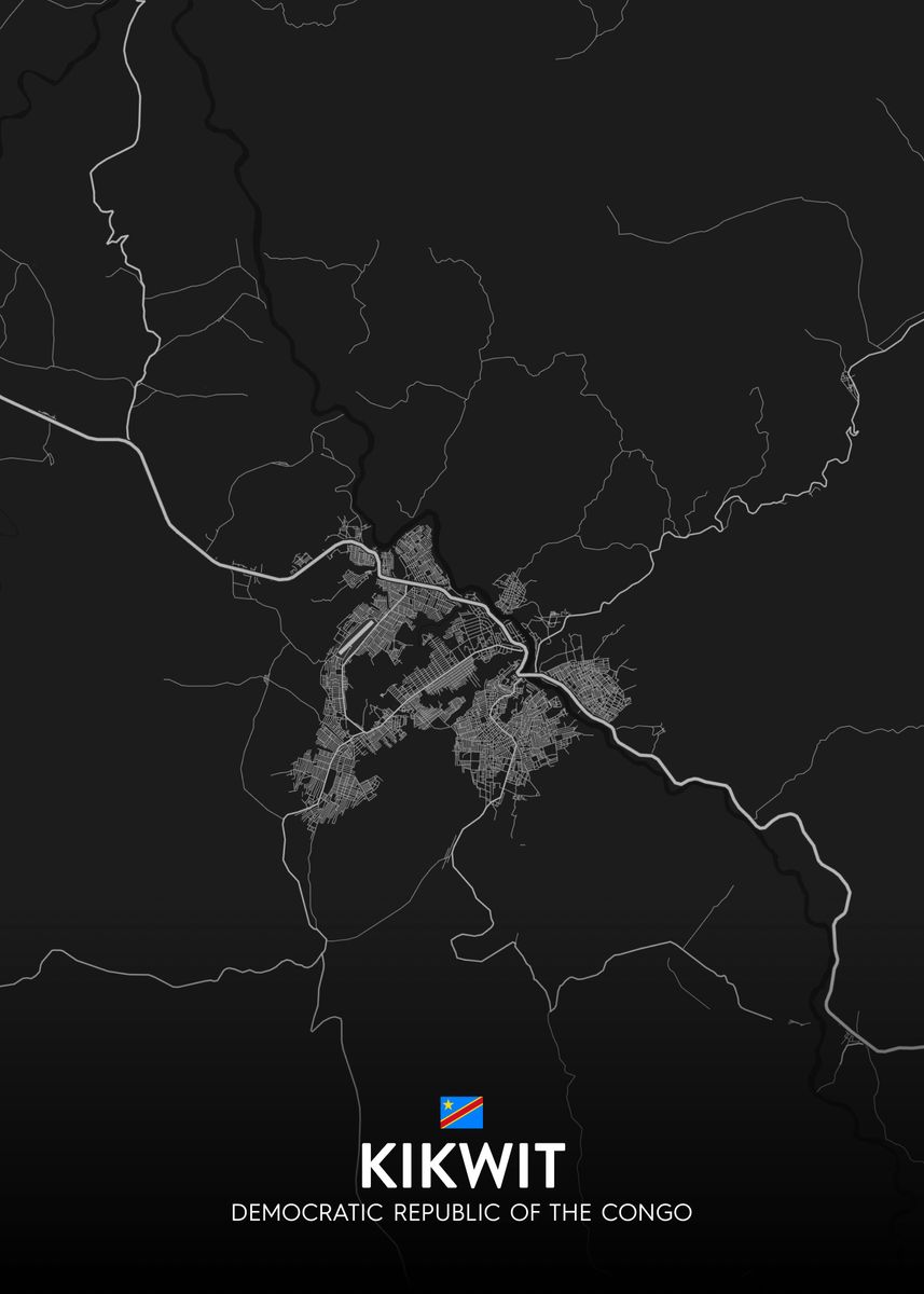 'Kikwit CD' Poster, picture, metal print, paint by IMR Designs | Displate