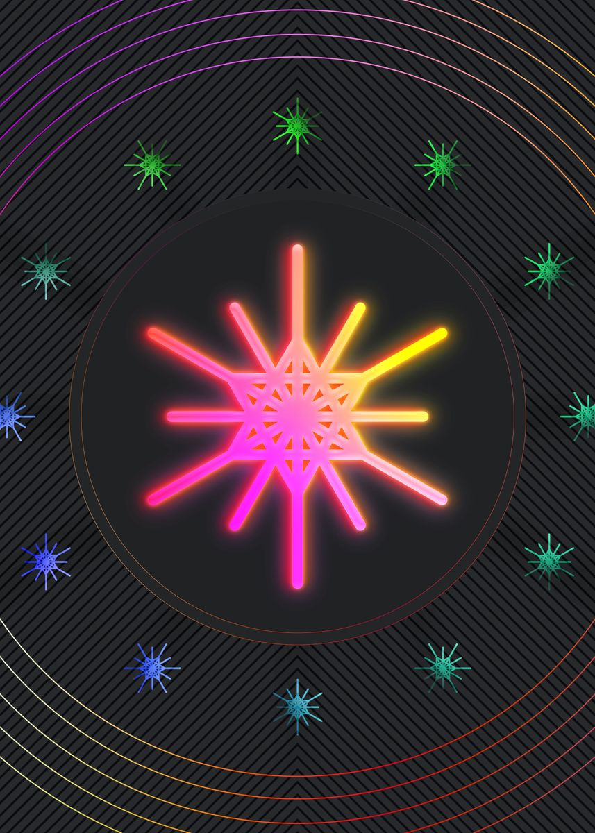 'Magic Glyph Circle Rune' Poster, picture, metal print, paint by Holy ...