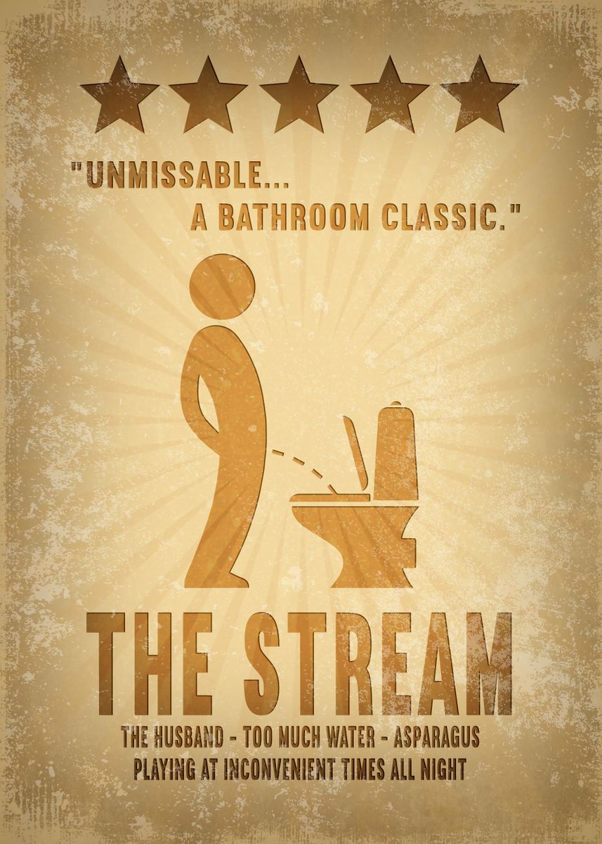 'Toilet' Poster, picture, metal print, paint by Kenny Studio | Displate