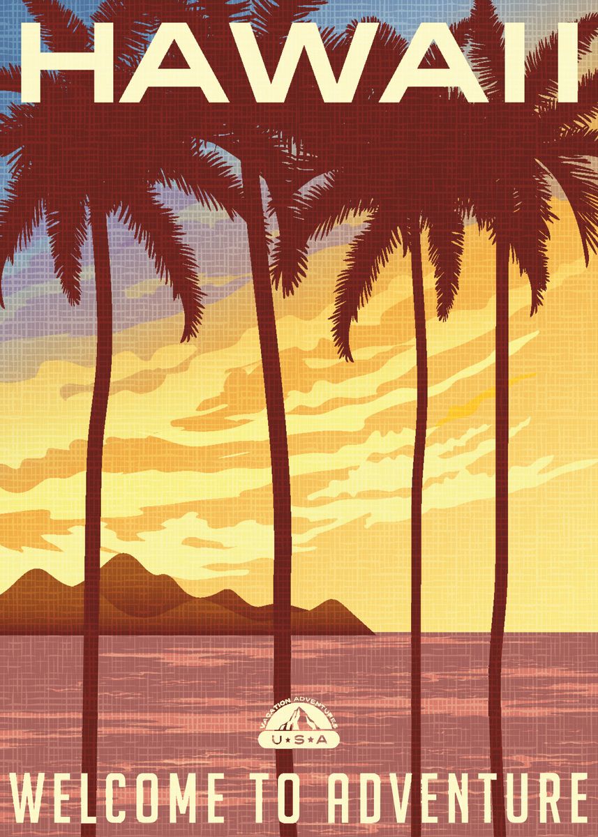 'Hawaii' Poster by Sam Kal | Displate