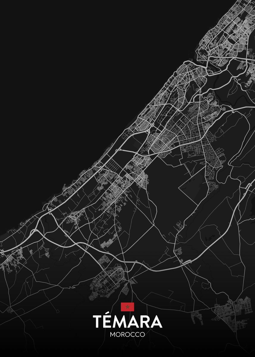 'Temara MA' Poster, picture, metal print, paint by IMR Designs | Displate