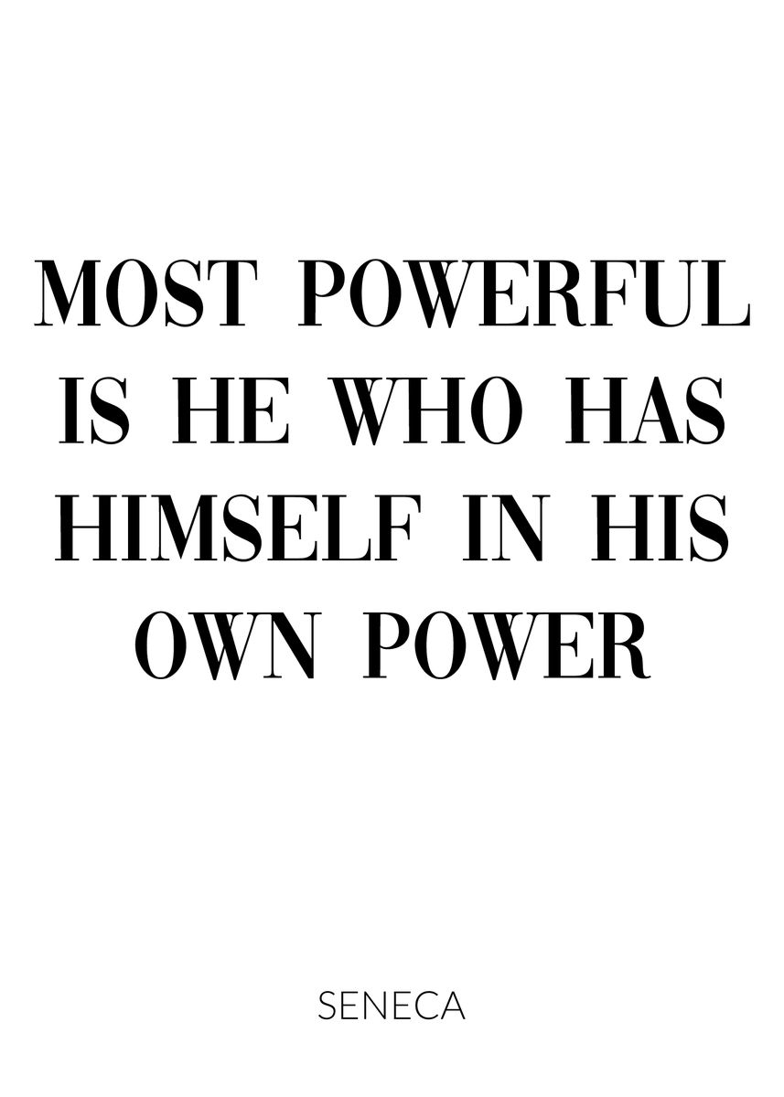 'Seneca Quote' Poster, picture, metal print, paint by dkDesign | Displate