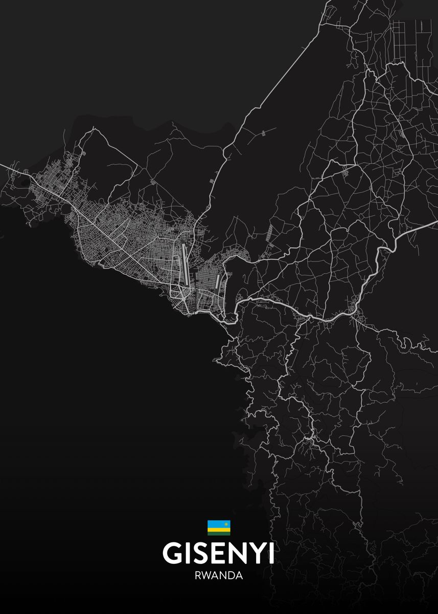 'Gisenyi RW' Poster, picture, metal print, paint by IMR Designs | Displate