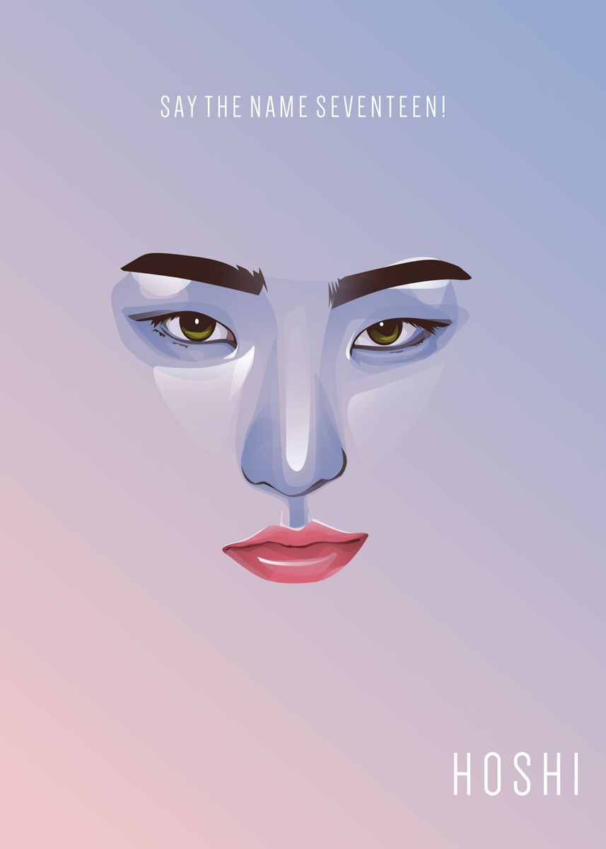 'SVT HOSHI' Poster by Jane Valdez | Displate