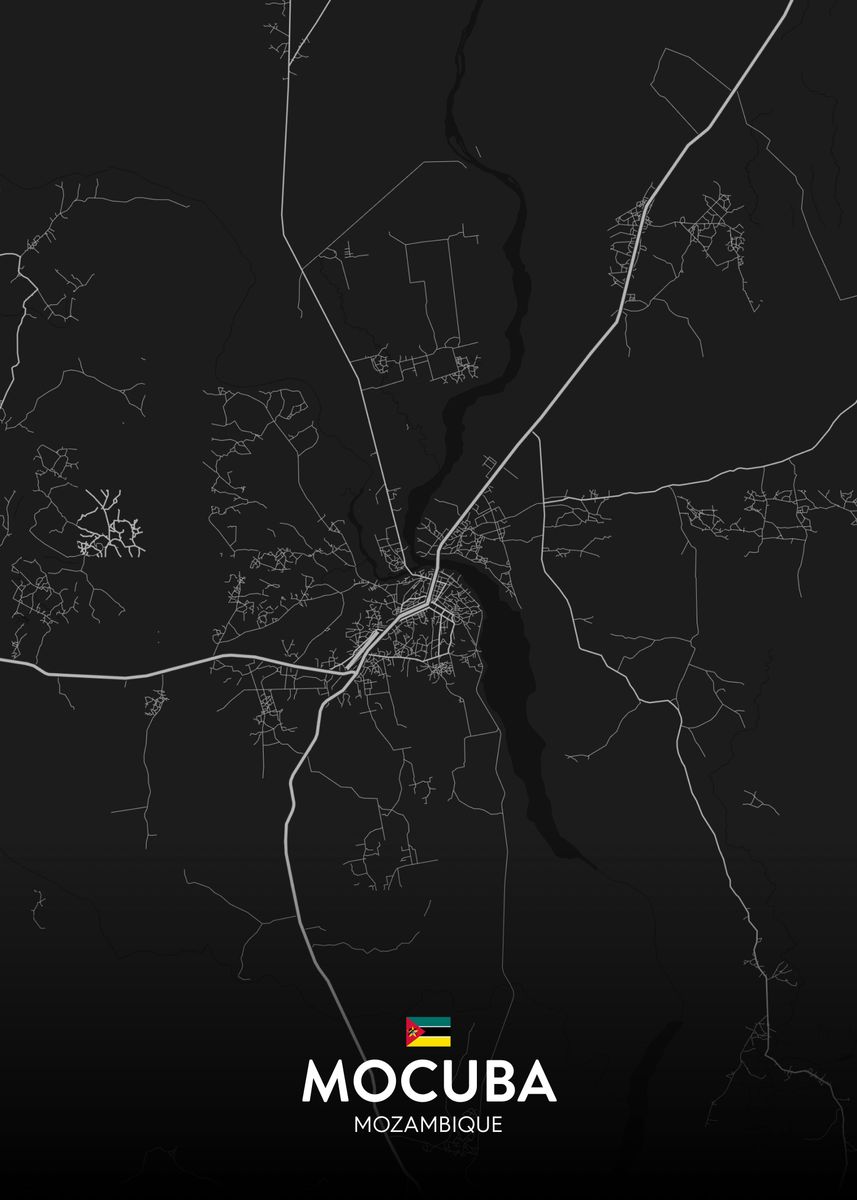 'Mocuba MZ' Poster, picture, metal print, paint by IMR Designs | Displate