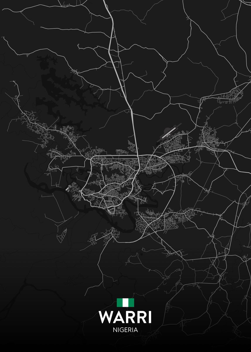 'Warri NG' Poster, picture, metal print, paint by IMR Designs | Displate