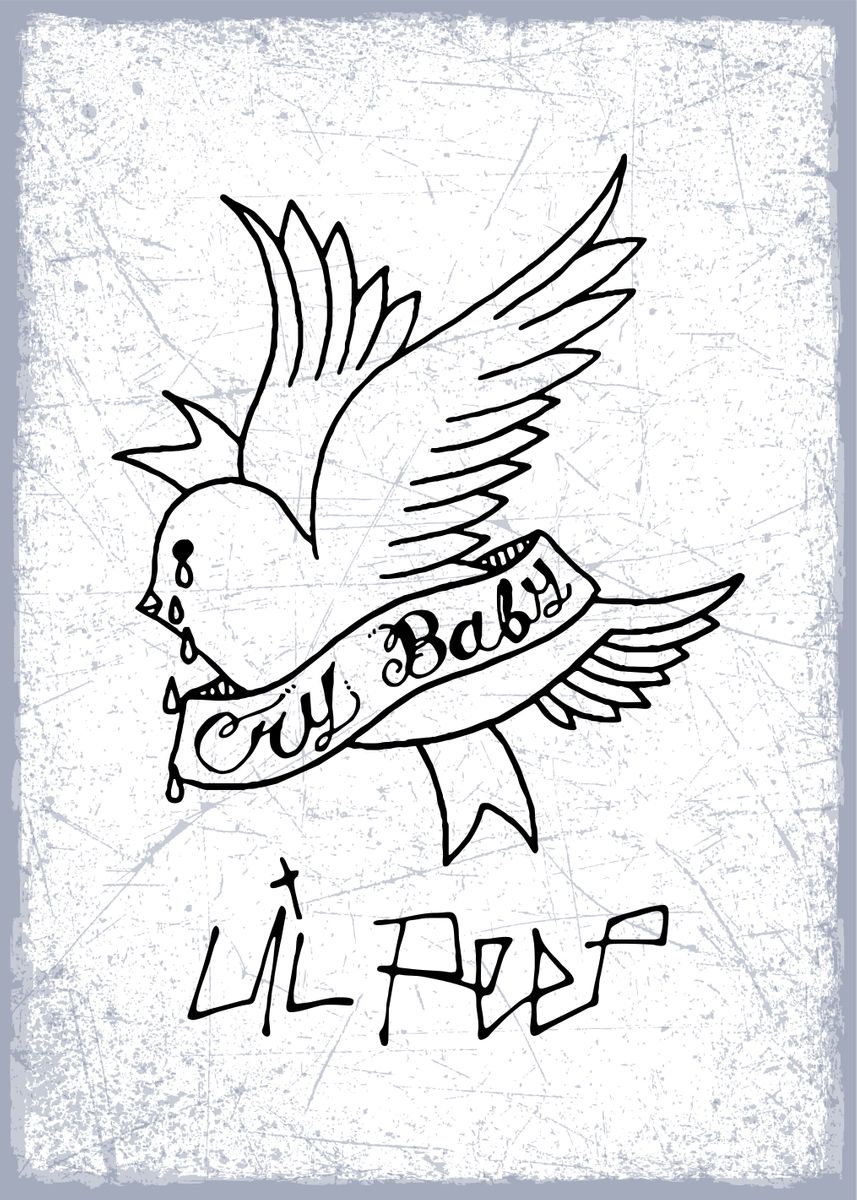 'Lil Peep' Poster, picture, metal print, paint by Top Collection ...