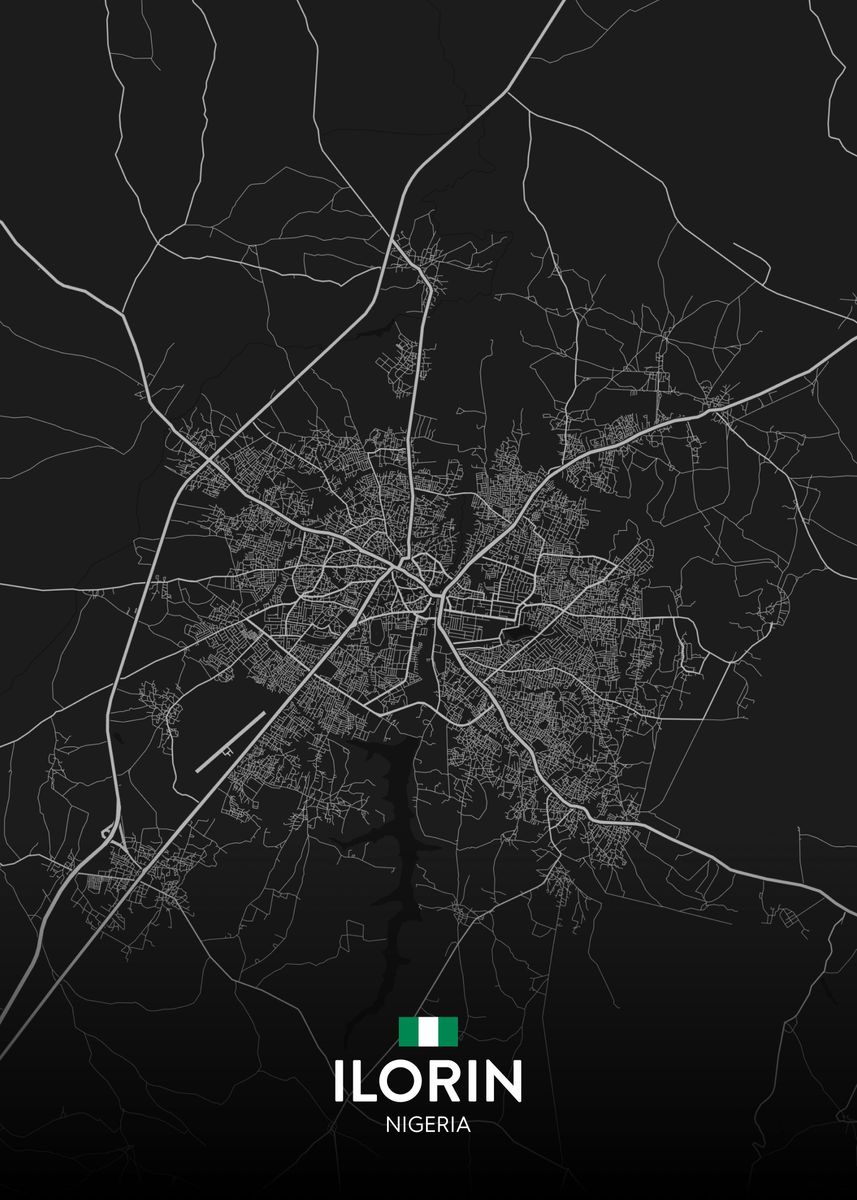 'Ilorin NG' Poster, picture, metal print, paint by IMR Designs | Displate