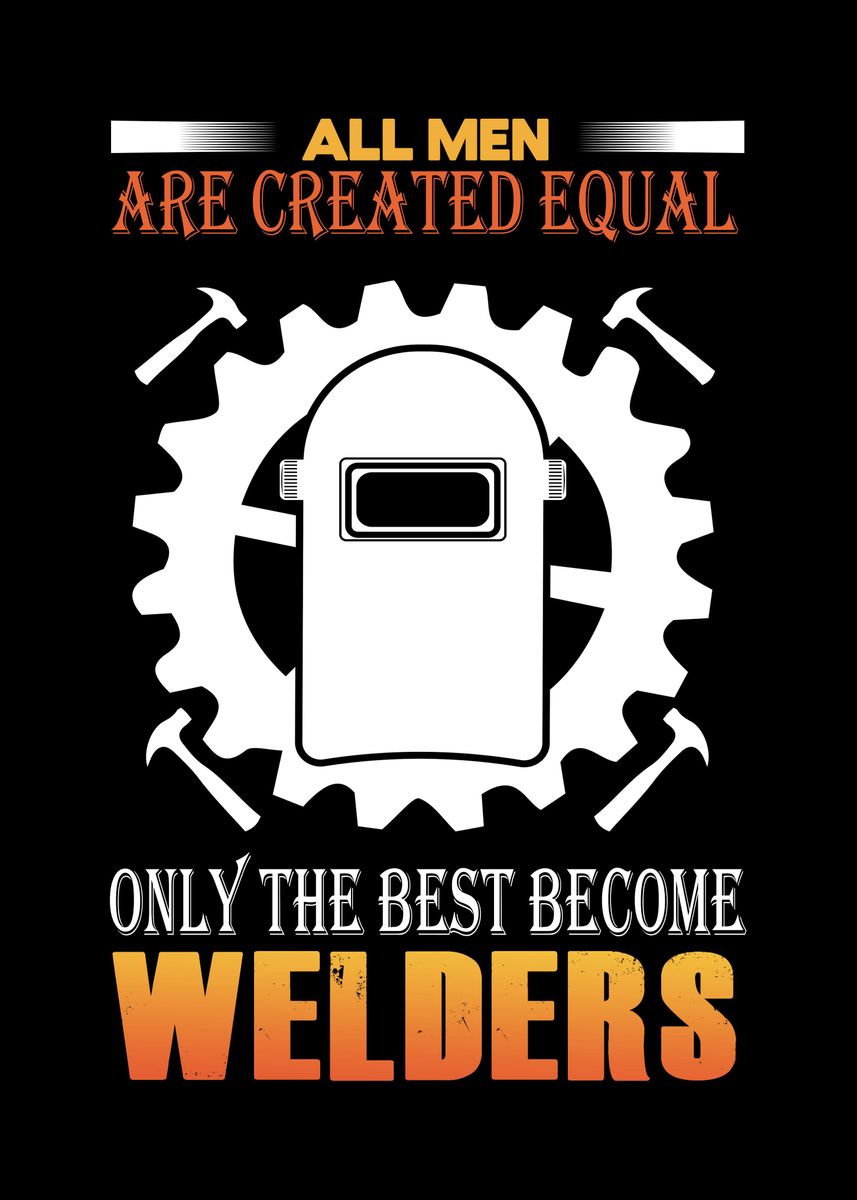 'Welders' Poster, picture, metal print, paint by Neon Moon | Displate