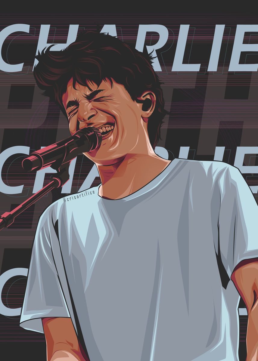 'Charlie Puth' Poster, picture, metal print, paint by Crisalyn Castillo ...