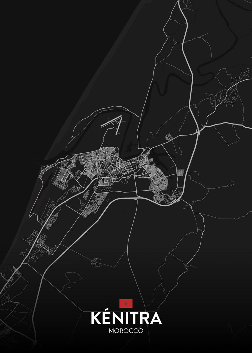 'Kenitra MA' Poster, picture, metal print, paint by IMR Designs | Displate