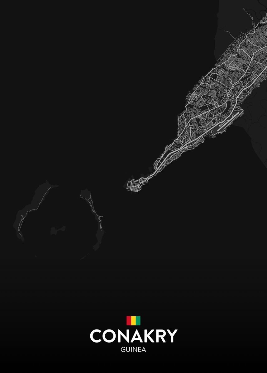 'Conakry GN' Poster, picture, metal print, paint by IMR Designs | Displate