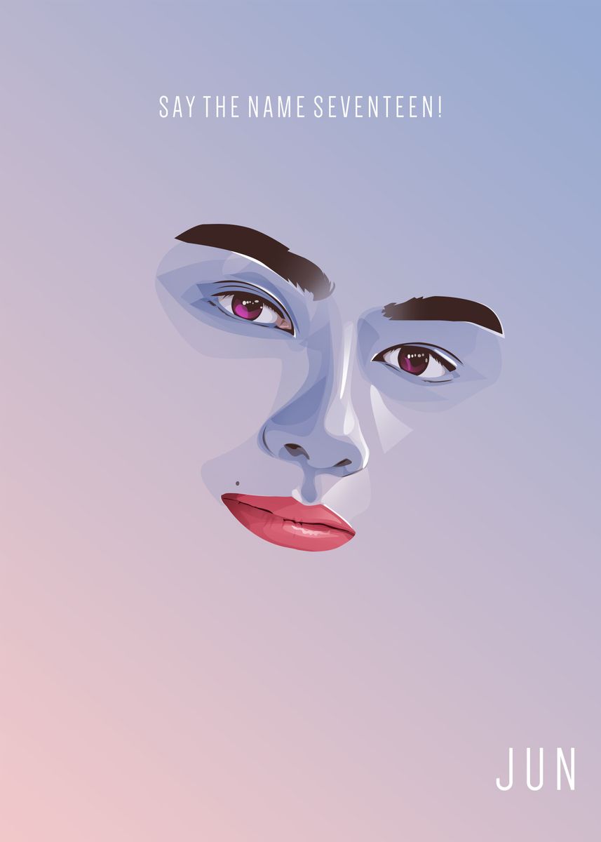 'SVT JUN' Poster, picture, metal print, paint by ShuaHan | Displate