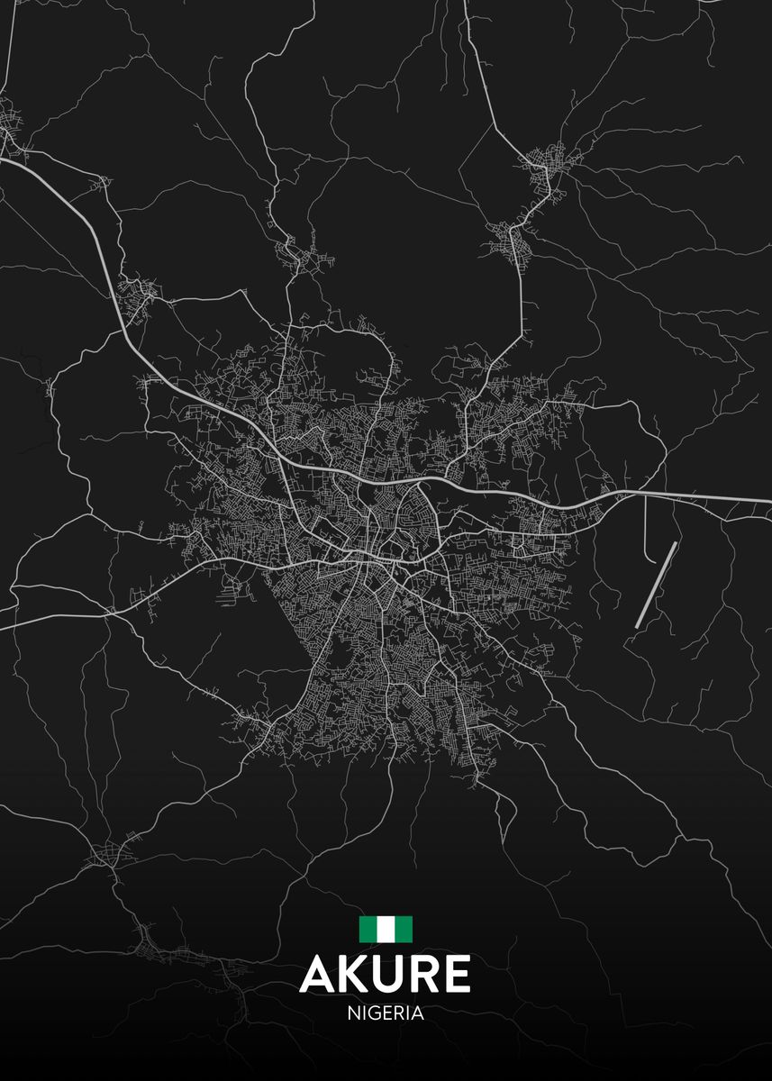 'Akure NG' Poster, picture, metal print, paint by IMR Designs | Displate