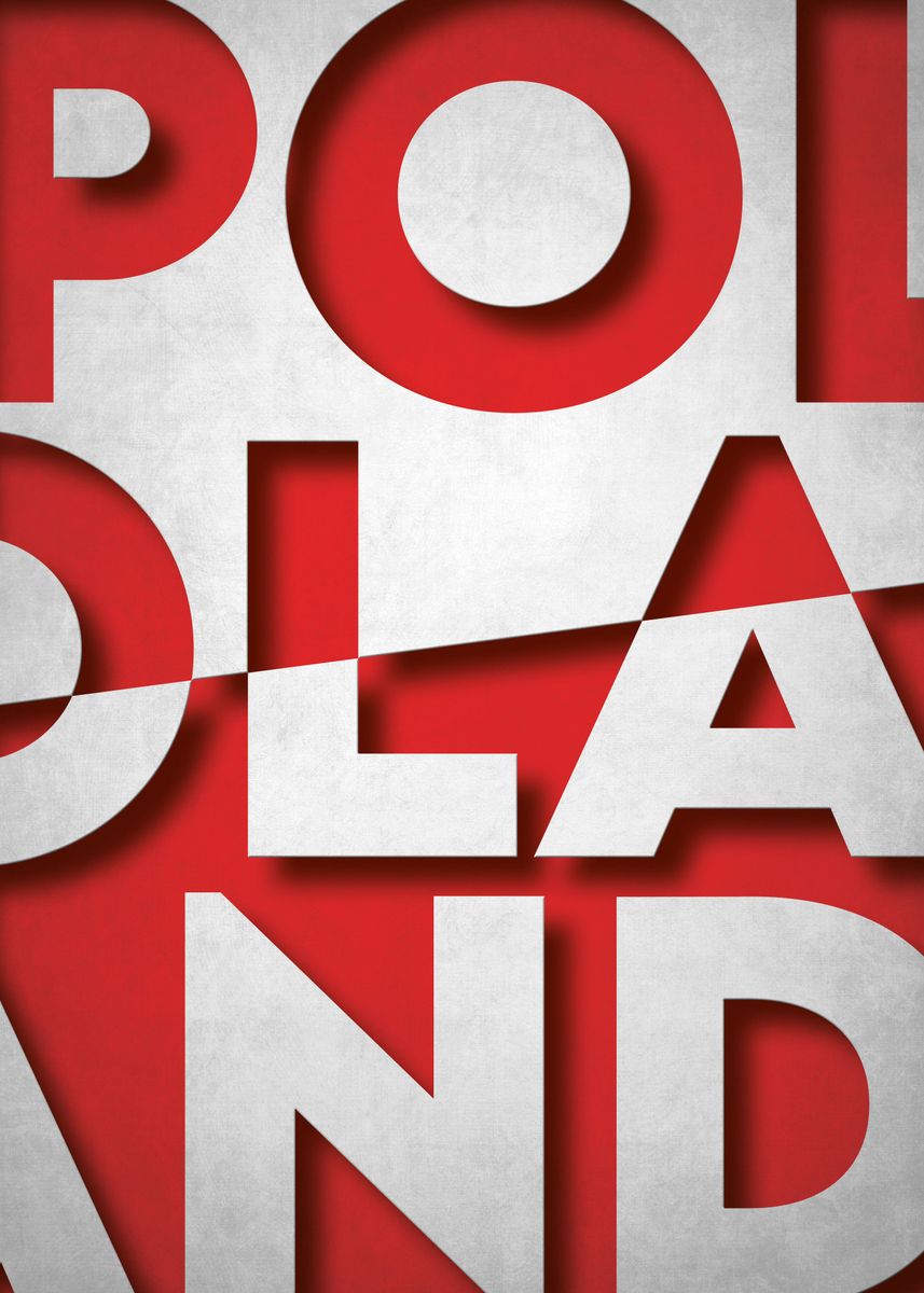 'Poland' Poster by MauriTz Design | Displate