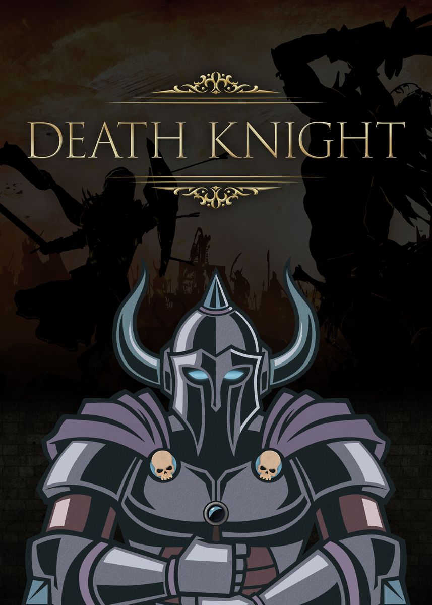 'Death Knight Gamer Class' Poster, picture, metal print, paint by ...