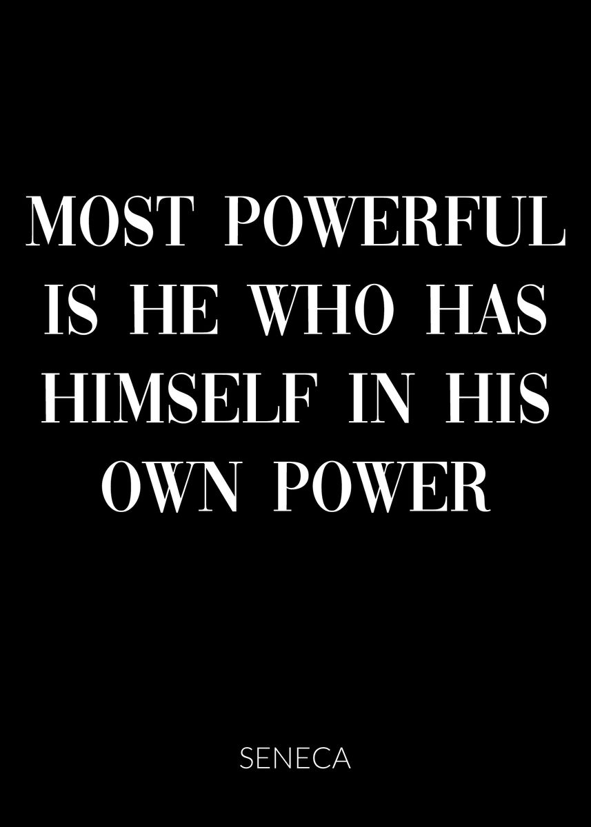 'Seneca Quote' Poster, picture, metal print, paint by dkDesign | Displate