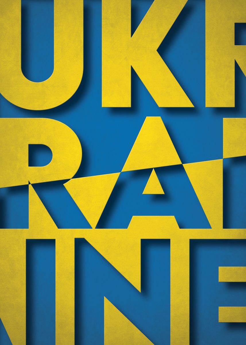 'Ukraine' Poster, picture, metal print, paint by MauriTz Design | Displate