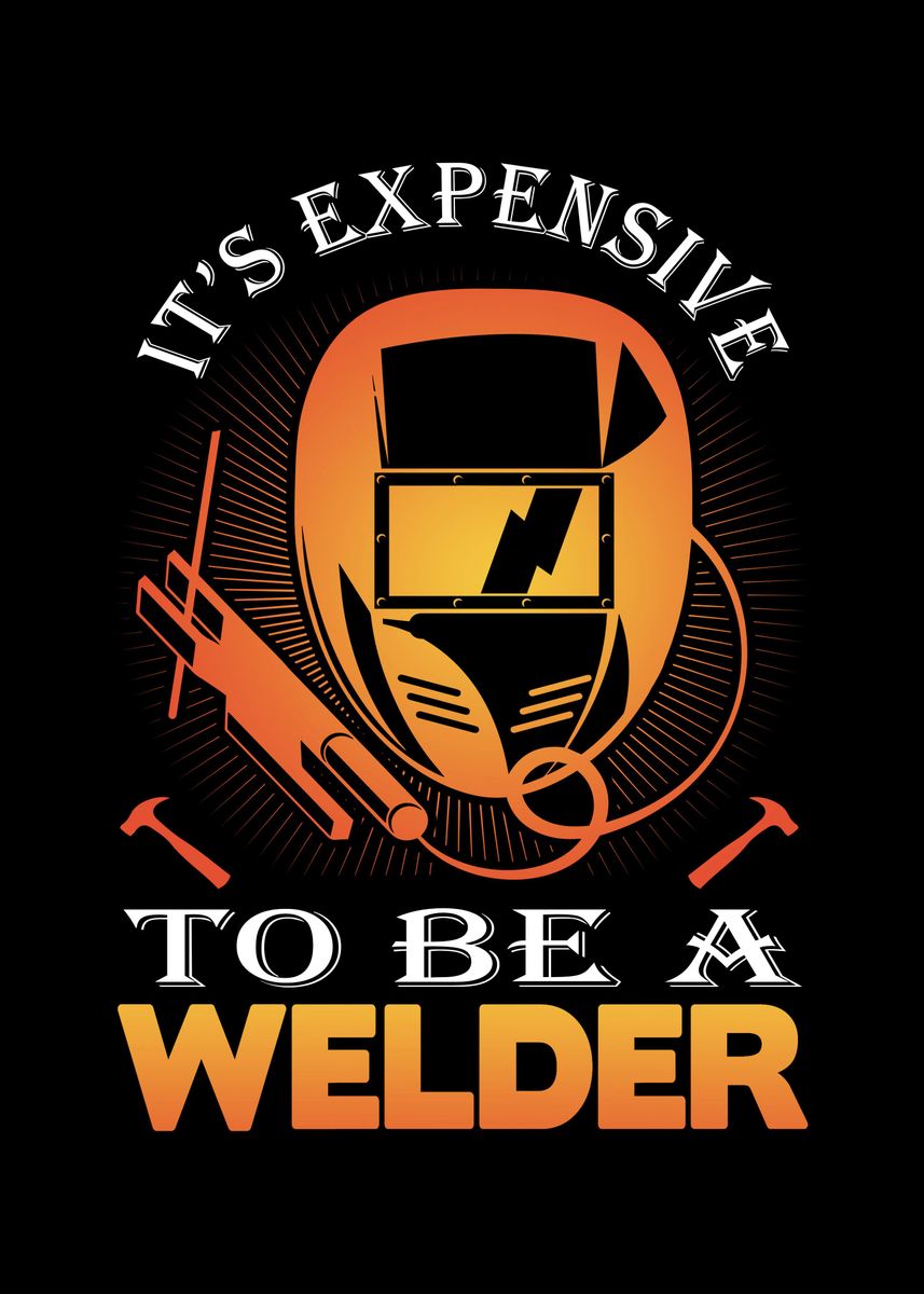 'Welder' Poster, picture, metal print, paint by Neon Moon | Displate