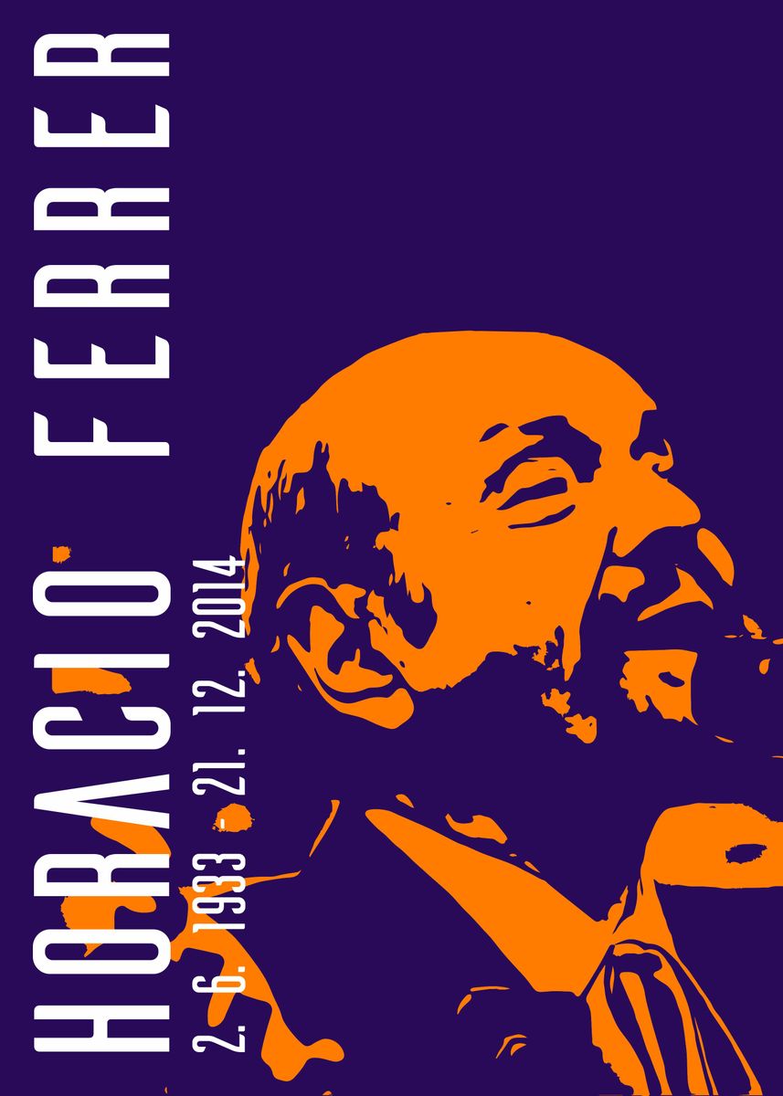 'Horacio Ferrer' Poster, picture, metal print, paint by Petra ...