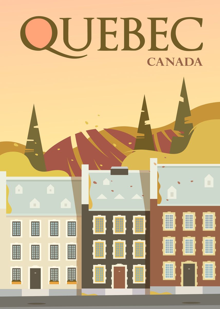 'Quebec' Poster by Conceptual Photography | Displate