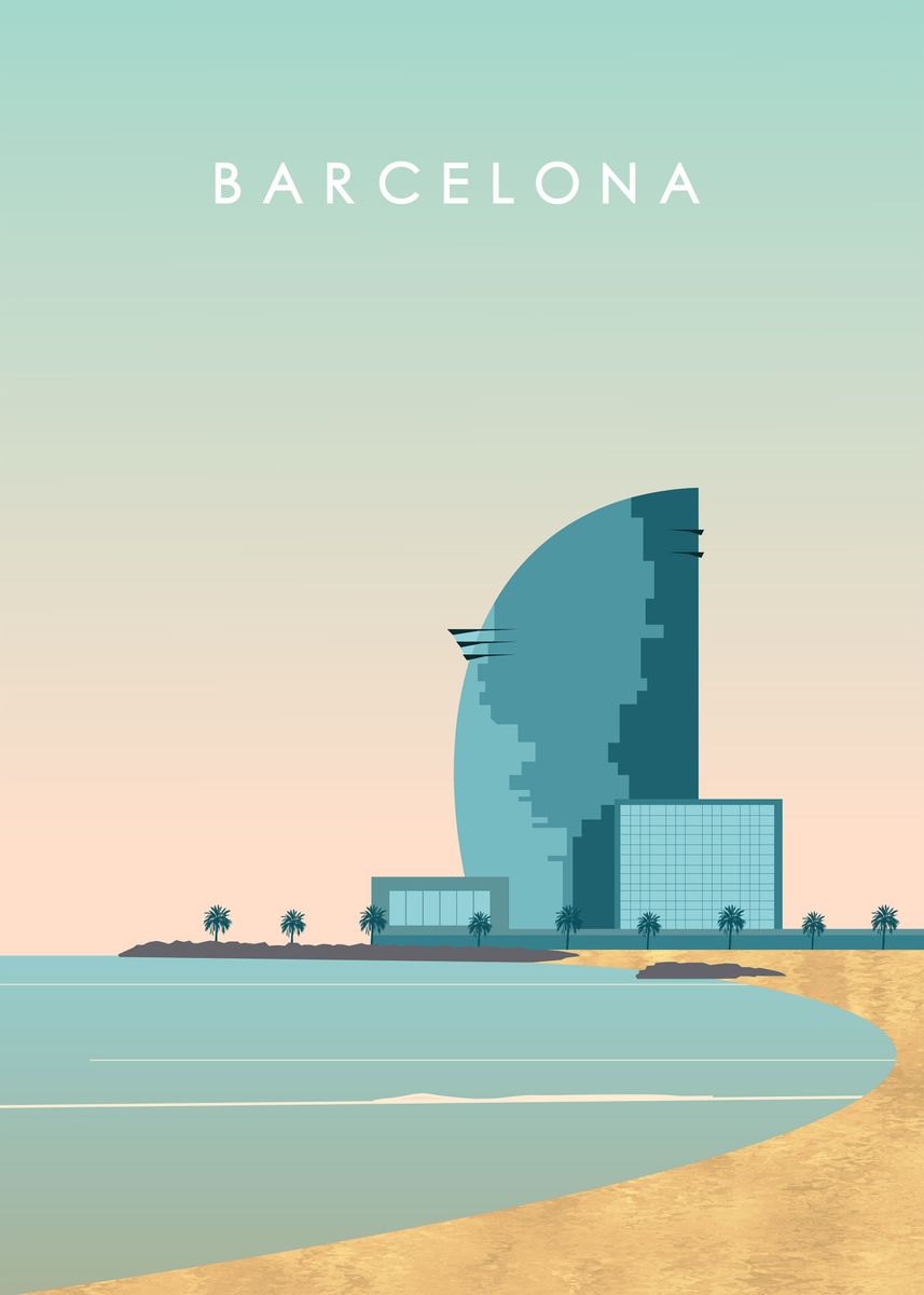 'Barcelona' Poster, picture, metal print, paint by Conceptual ...