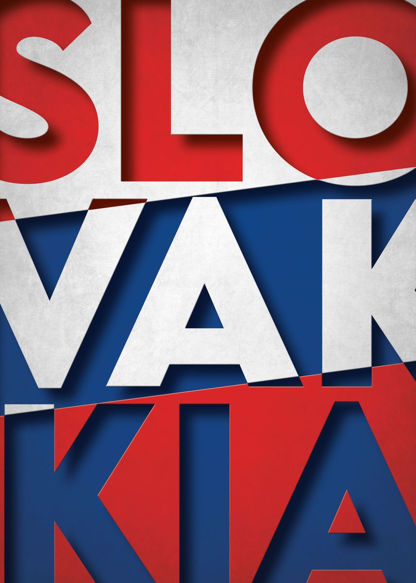 'Slovakia' Poster, picture, metal print, paint by MauriTz Design | Displate
