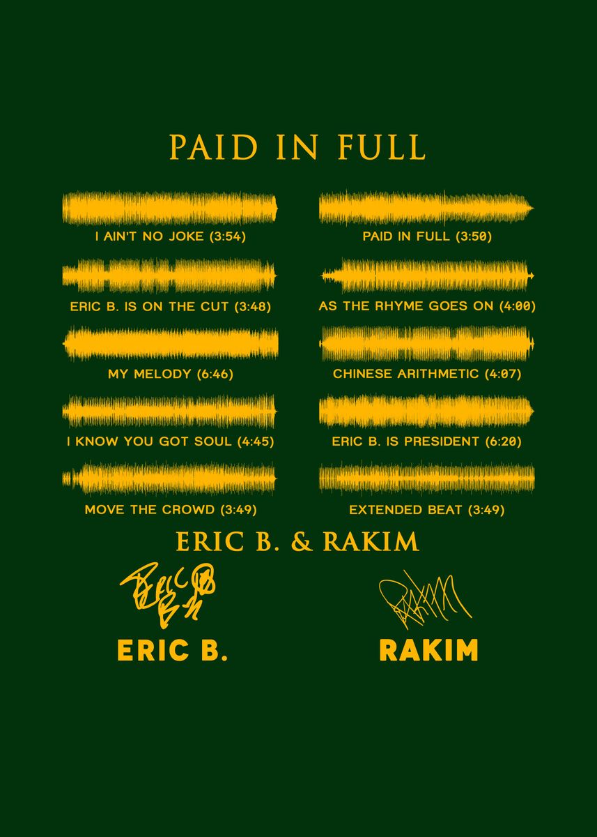 'Eric B And Rakim' Poster, picture, metal print, paint by Alva Donna ...