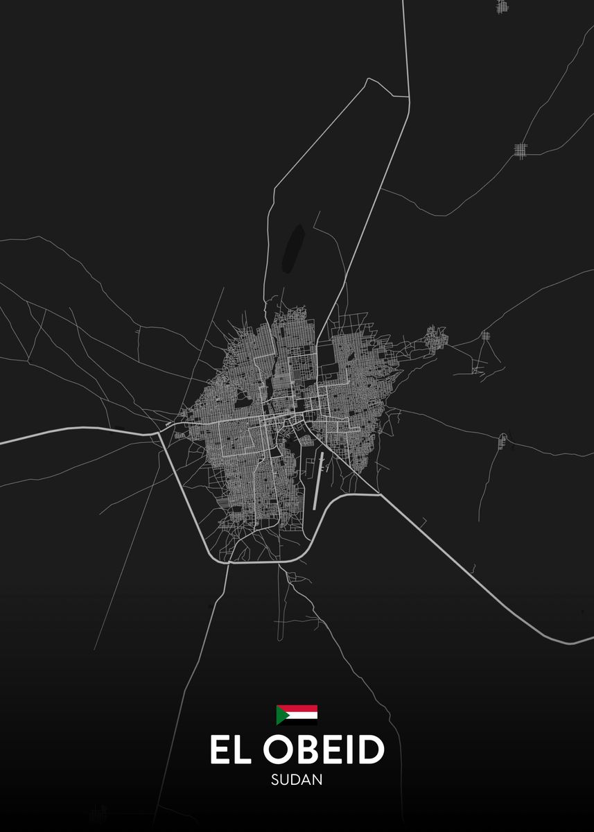 'El Obeid SD' Poster, picture, metal print, paint by IMR Designs | Displate