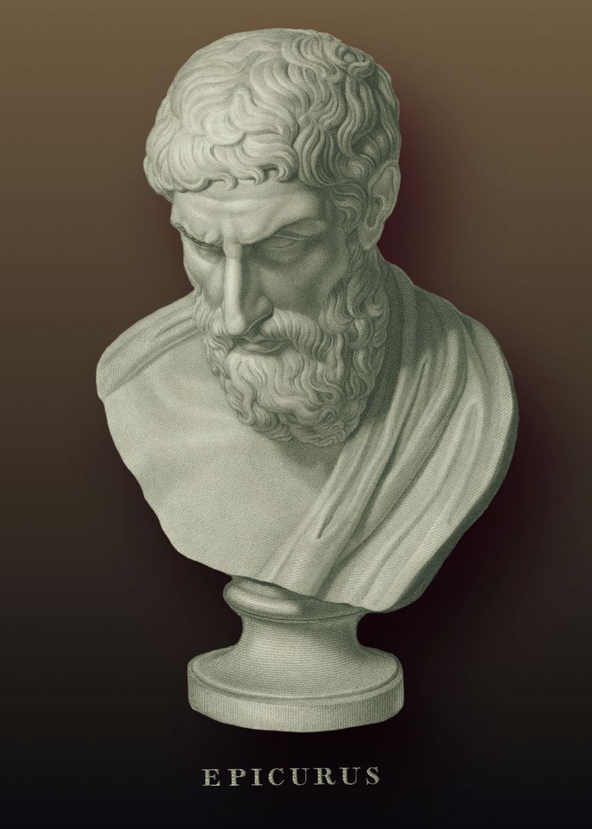 'Epicurus' Poster, picture, metal print, paint by Portokalis | Displate