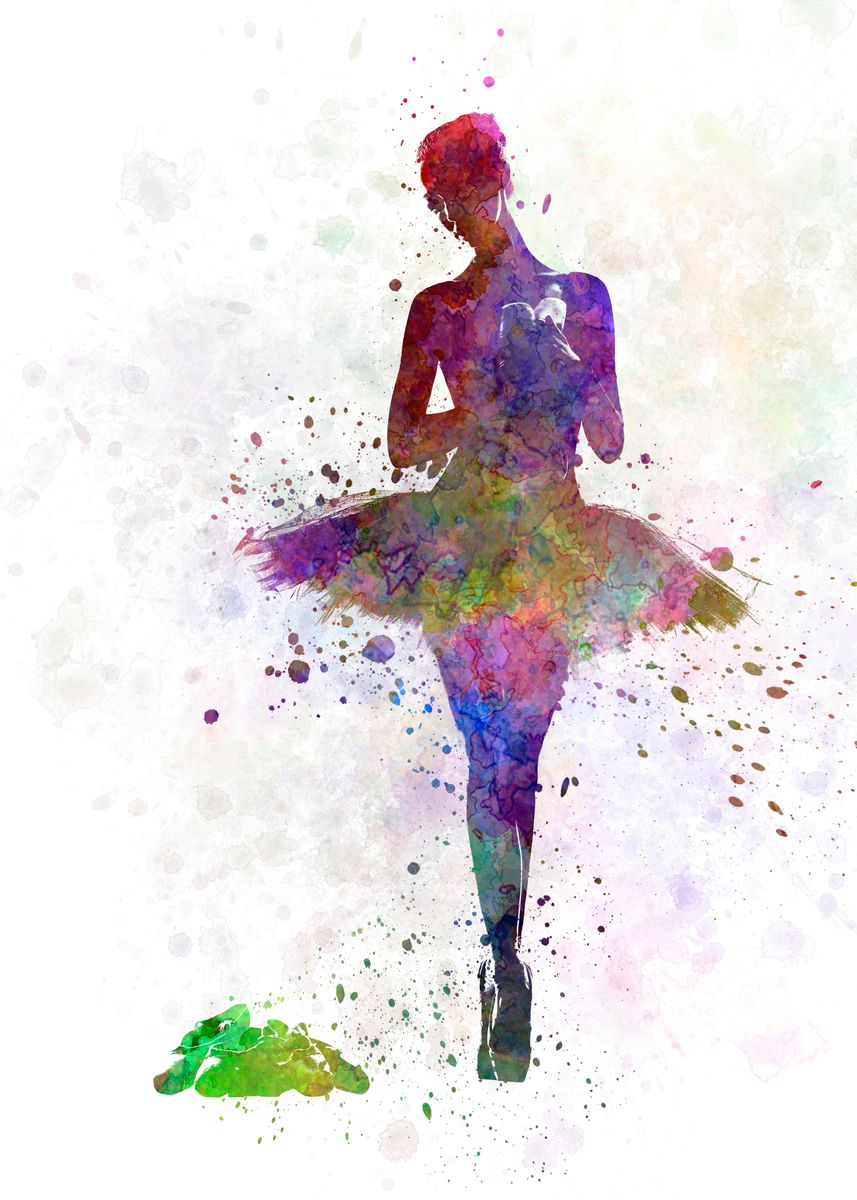 'Classical dance dancer' Poster by Cristina Romero | Displate