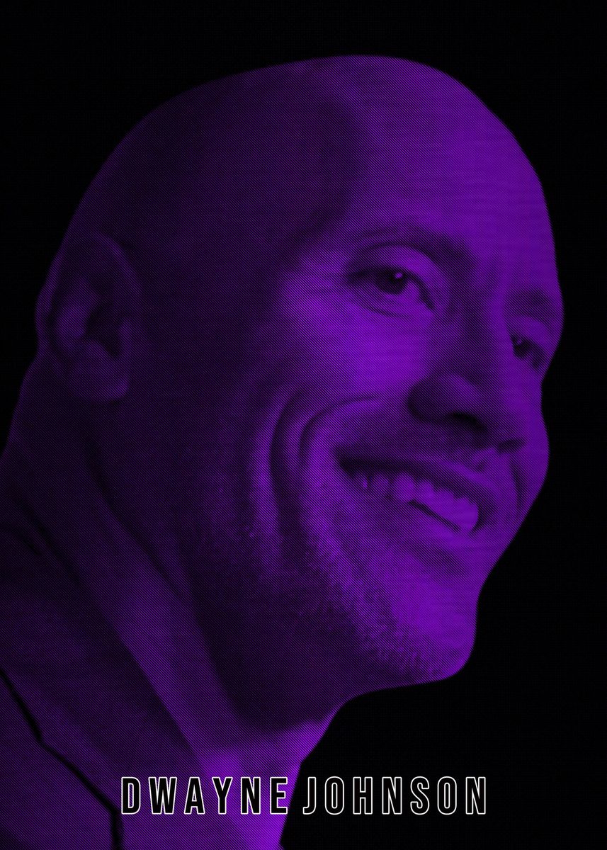 'dwayne johnson' Poster, picture, metal print, paint by jolie tta ...