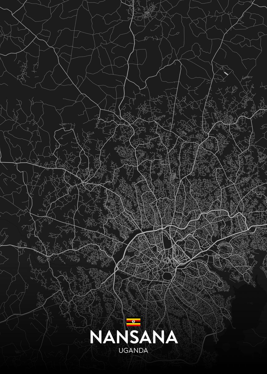 'Nansana UG' Poster, picture, metal print, paint by IMR Designs | Displate