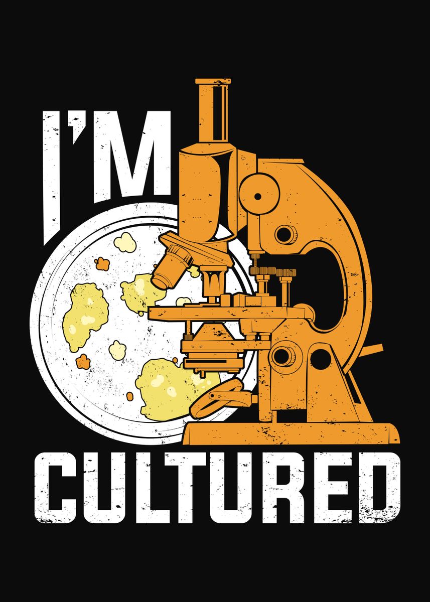 'Funny Microbiology Design' Poster by Marcel Doll | Displate