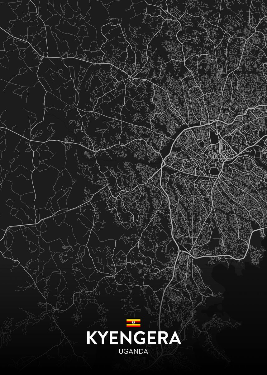 'Kyengera UG' Poster, picture, metal print, paint by IMR Designs | Displate