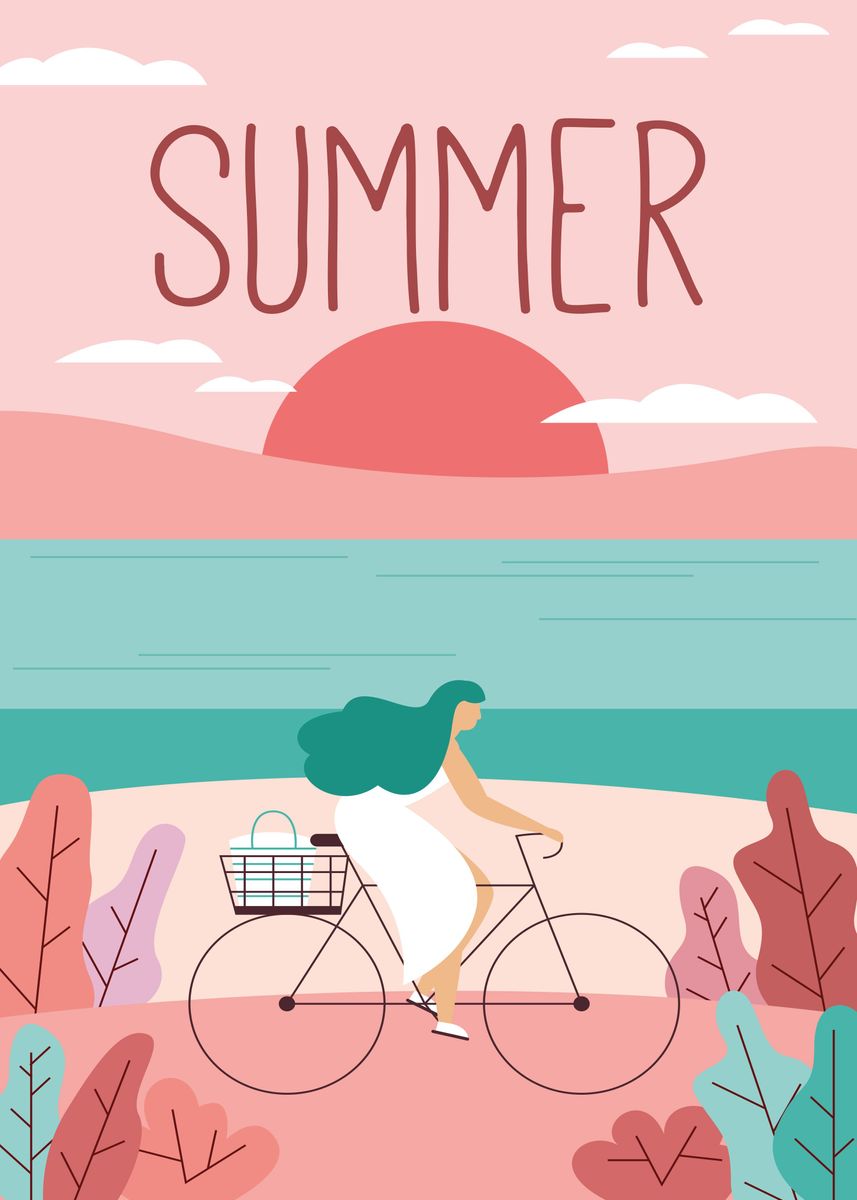 'Summer seasonal' Poster, picture, metal print, paint by ...