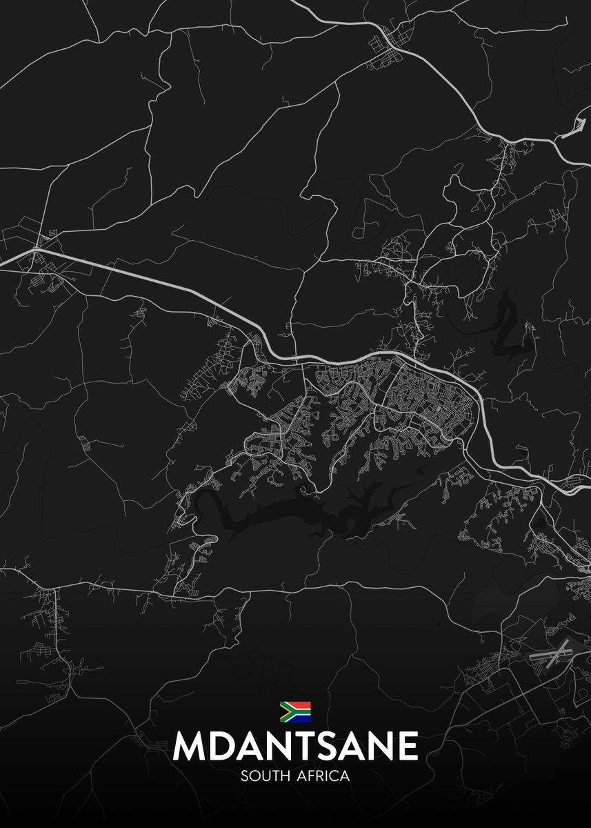 'Mdantsane ZA' Poster, picture, metal print, paint by IMR Designs ...