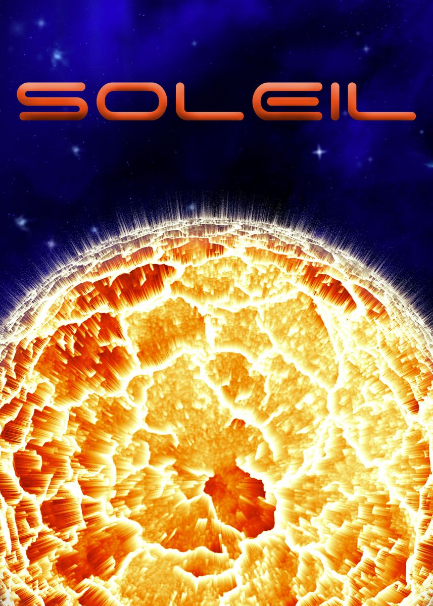 'Soleil Sun Star' Poster, picture, metal print, paint by NicolaStudio ...