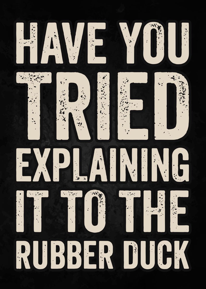 'Programmer Duck' Poster by Metal Posters | Displate