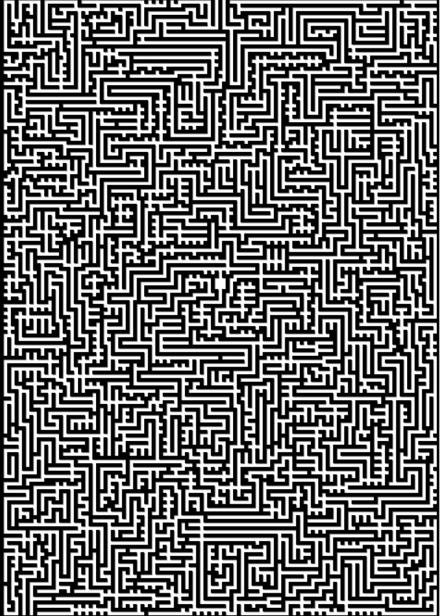 'Maze 1' Poster, picture, metal print, paint by Shaun Kirk | Displate