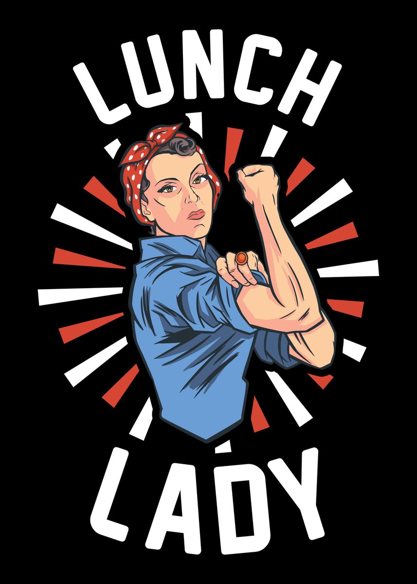 'Lunch Lady' Poster, picture, metal print, paint by CrazySquirrel ...