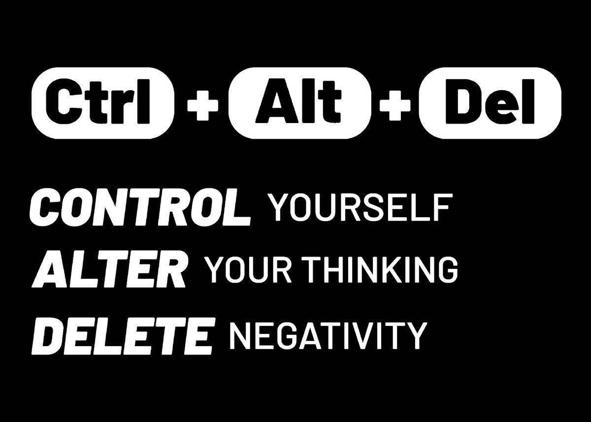 'Control Alter Delete Pessi' Poster by Powdertoastman | Displate