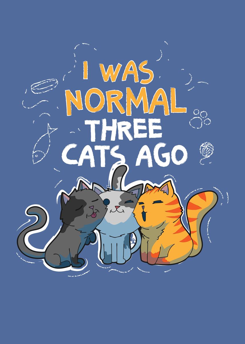 'Cat Cats Owner Lover' Poster by Saphira Design | Displate