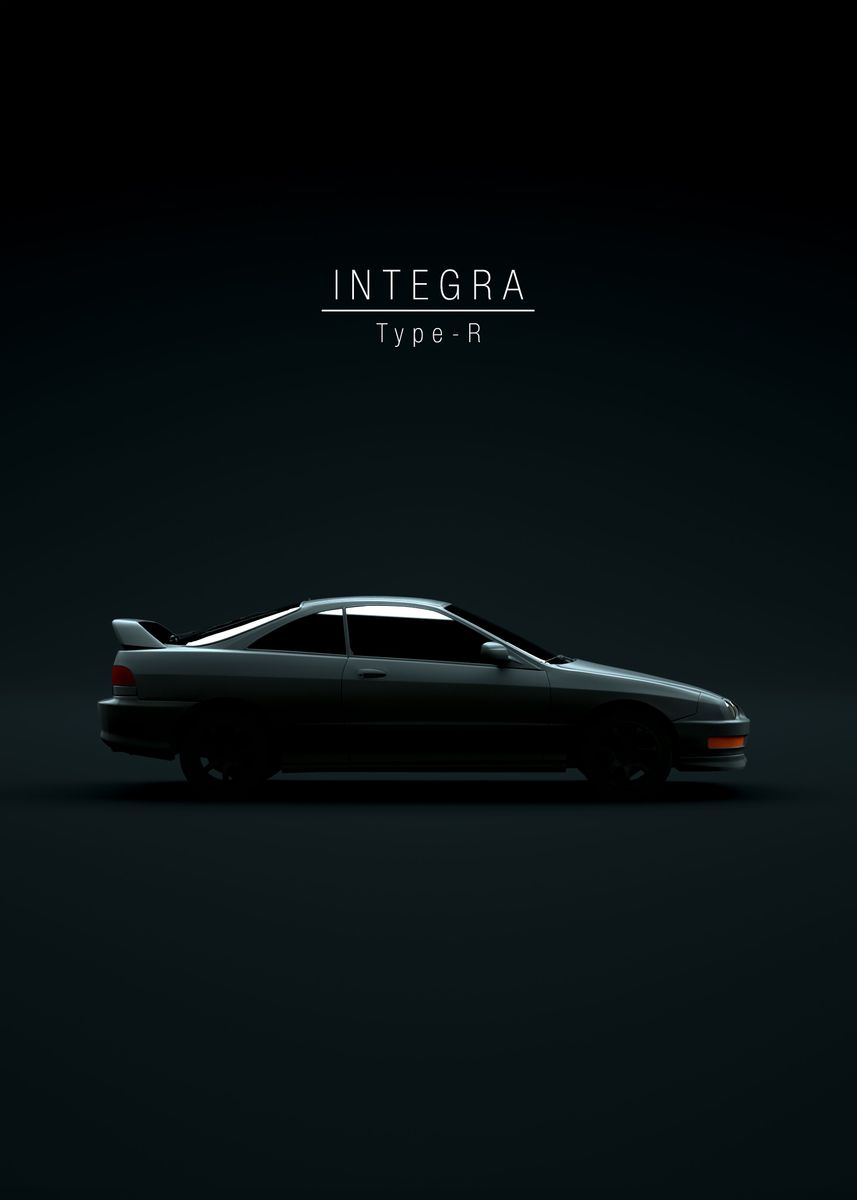 '2001 Integra Type R' Poster, picture, metal print, paint by 21 MXM ...