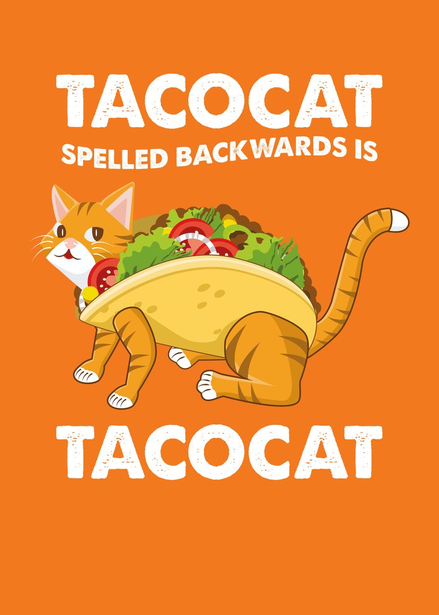 'Tacocat Taco Food' Poster by Saphira Design | Displate