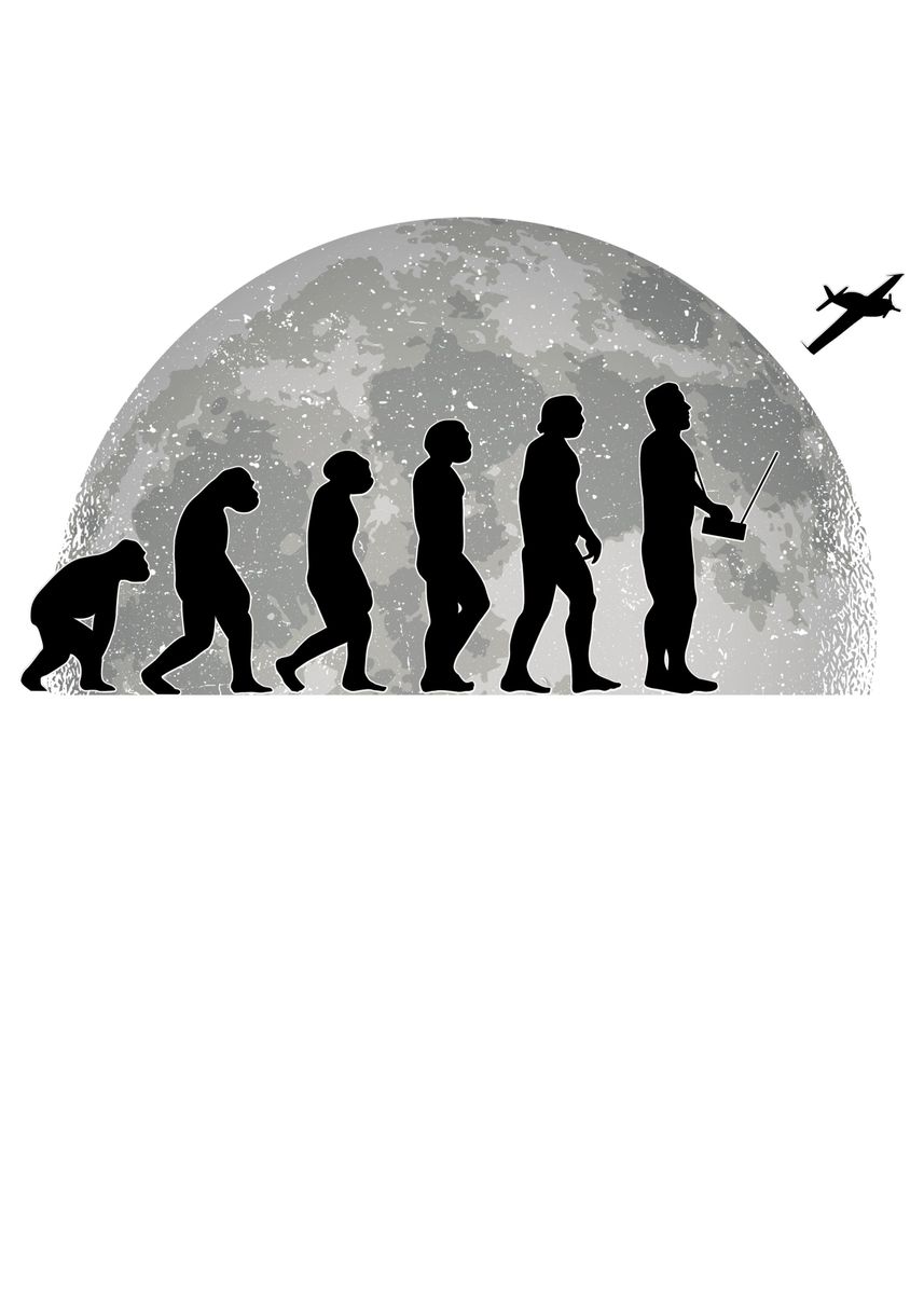 'Model Airplane Evolution' Poster, picture, metal print, paint by ...