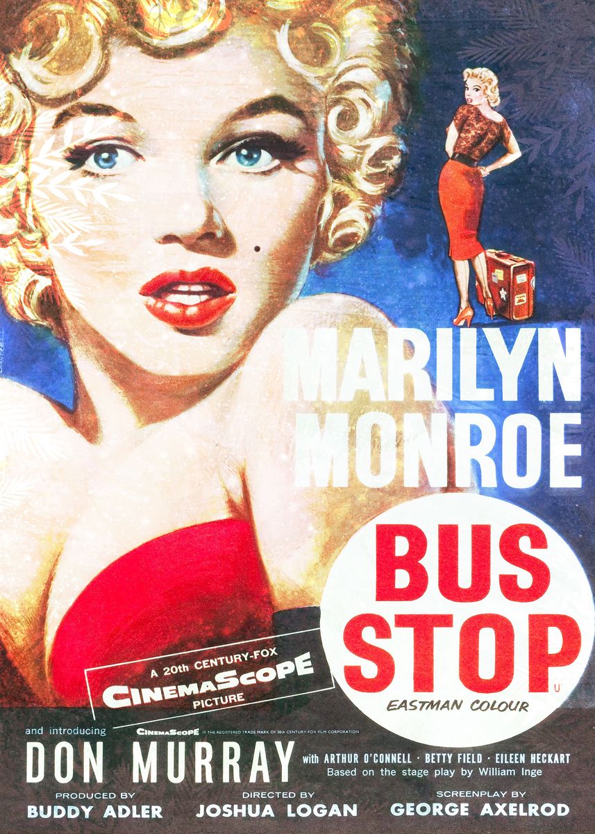 'Bus Stop' Poster, picture, metal print, paint by DianeFFlower | Displate