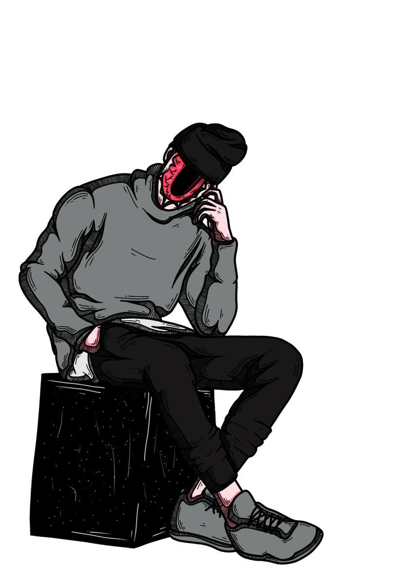 'Feeling Lonely' Poster, picture, metal print, paint by illustrariz ...