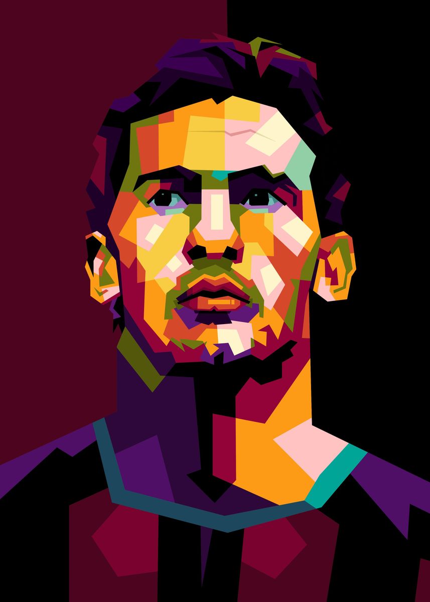 'Andriy Shevchenko in wpap' Poster, picture, metal print, paint by ...